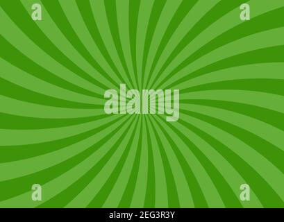 Sunlight horizontal spiral background. green color burst wallpaper ...