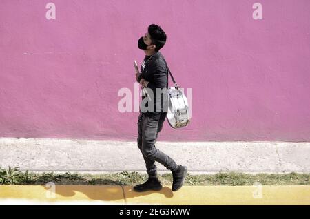 February 18, 2021: February 17, 2021 Mexico, Mexico. Everyday life on ...