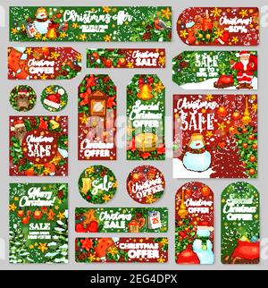 christmas sale label with snowman Stock Vector Image & Art - Alamy
