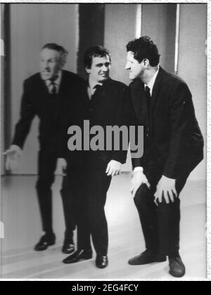 Bruce Forsyth Tommy Cooper and Dudley Moore on stage Stock Photo - Alamy