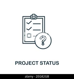 Project Status icon. Simple element from management collection ...