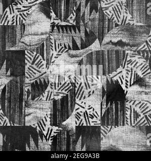 Black and white seamless abstract grunge texture Stock Photo - Alamy