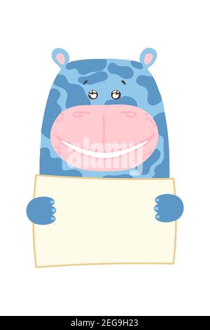 cute and little hippo character Stock Vector Image & Art - Alamy