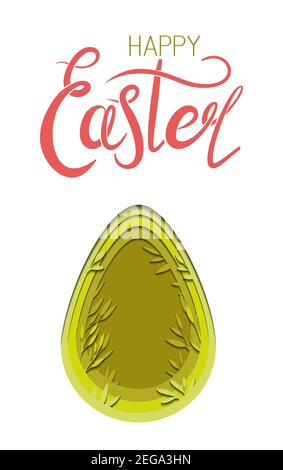 Happy Easter. Paper origami illustration Stock Vector Image & Art - Alamy