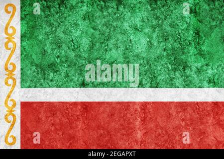 Chechnya flag brush stroke, national flag on transparent background ...