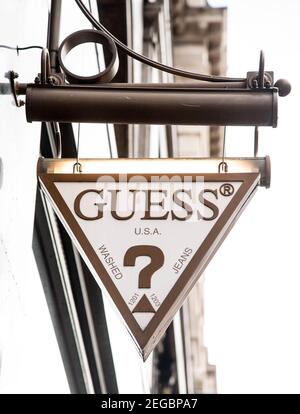 General View of a Guess store in London Stock Photo - Alamy