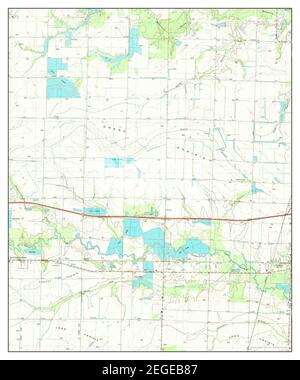 Map of Prairie County, Arkansas Stock Photo - Alamy