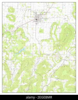 Map of Prairie County, Arkansas Stock Photo - Alamy