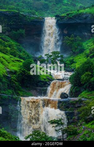 Bhavli Waterfall in Igatpuri Maharashtra Stock Photo - Alamy