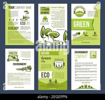 Pollution brochure template. Flyer, booklet, leaflet print, cover ...
