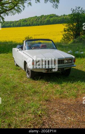 Classic Rover P6 2000 convertible factory prototype car at a car club ...