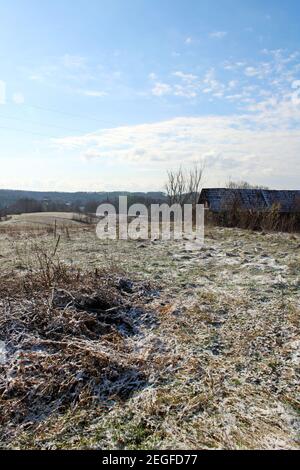 February nature winter scenes of Zagreb's surroundings, Croatia Stock ...