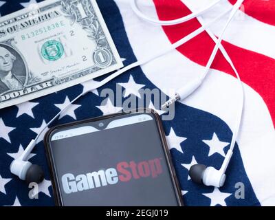 Ukraine. 14th Feb, 2021. In this photo illustration, a ClubHouse logo ...