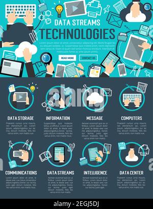 cloud computing database center statistics chart vector illustration neon Stock Vector Image ...