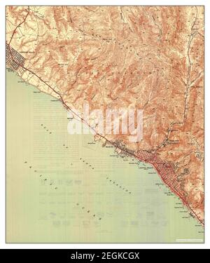 Old map of Laguna Beach Stock Photo - Alamy