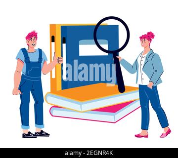 People with documents. Cartoon manager, checklist file or paper pay ...