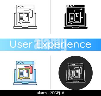 Storytelling color glyph icon. Digital marketing. Pictogram for web ...