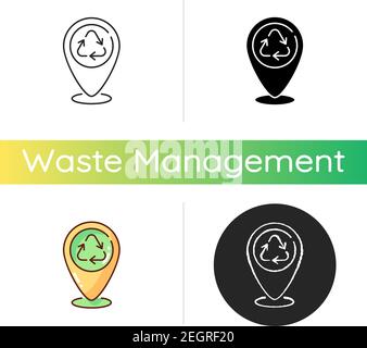 Dropping off locations vector flat color icon Stock Vector Image & Art ...