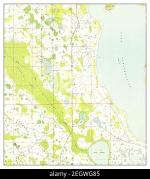 Lake Tohopekaliga, Florida, map 1953, 1:24000, United States of America ...