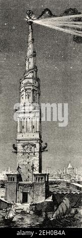 The Pharos of Alexandria, or the Lighthouse of Alexandria. One of the ...