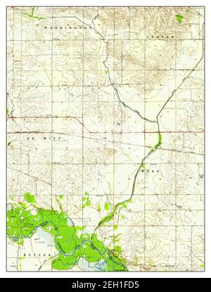 Malone, Iowa, map 1953, 1:24000, United States of America by Timeless ...