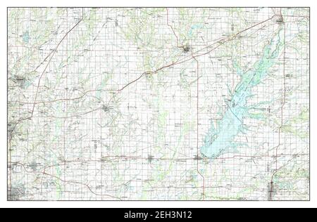 Carlyle Lake, Illinois, map 1985, 1:100000, United States of America by ...