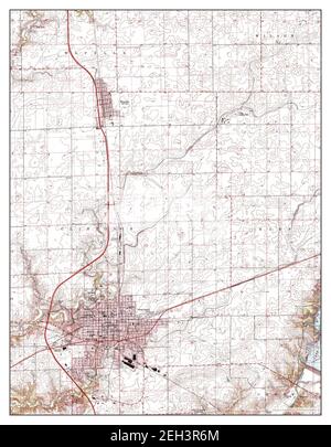 Topographic map of Clinton County, Illinois. Relief shown by contours ...