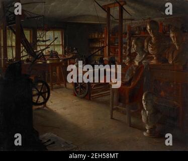 James Watt's workshop at Heathfield Hall, Birmingham, 1886. It had not ...