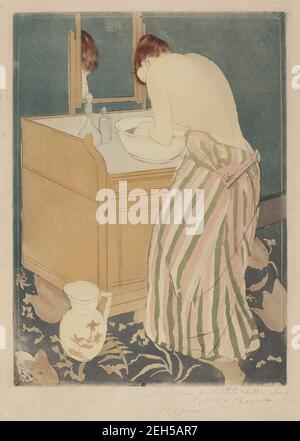 Woman Bathing, 1890-1891 Stock Photo - Alamy