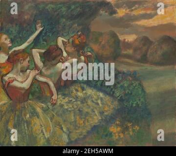 19th century - Four dancers - Edgar Degas (1899) Philippe Sauvan-Magnet ...