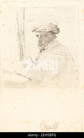 Edgar Degas, The engraver Joseph Tourny in half figure, portrait ...