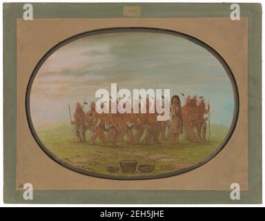 Dance to the Berdache (Sac and Fox) by George Catlin Stock Photo - Alamy