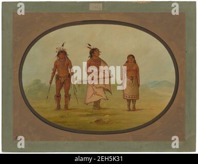 Mohave or Mojave Native American Indian People, Colorado, USA 1860 ...