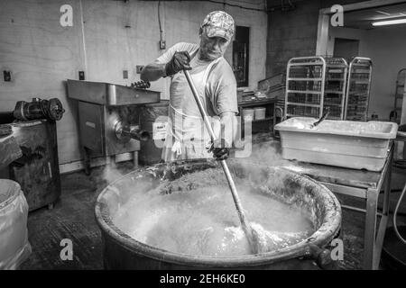 Scrapple Making at Sudlersville Meat Locker in Maryland Stock Photo - Alamy