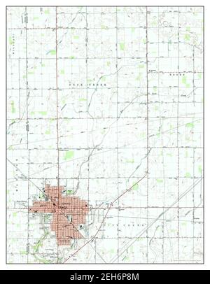 Elwood, Indiana, map 1960, 1:24000, United States of America by ...