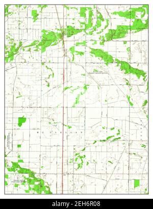 Enos, Indiana, map 1962, 1:24000, United States of America by Timeless ...