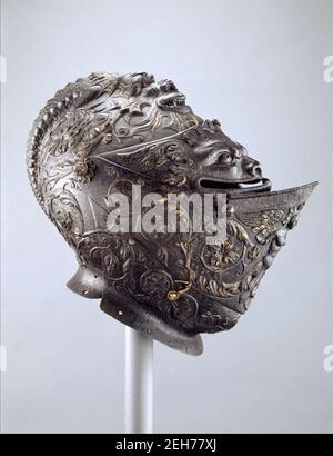 Close Helmet, Italian, Milan, ca. 1510-20 Stock Photo - Alamy