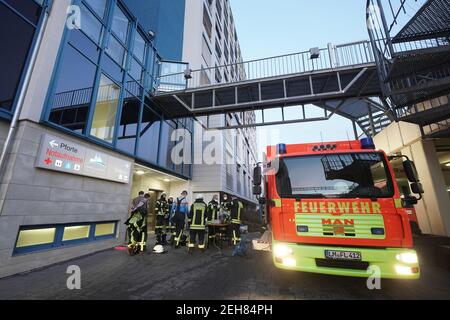 Limburg, Germany. 19th Feb, 2021. A fire department emergency vehicle ...