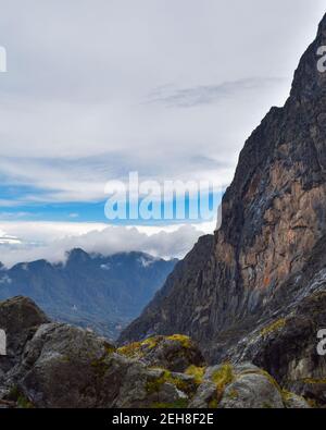 Uganda. Ruwenzori Range. Mountains of the Moon, from Fort Portal ...