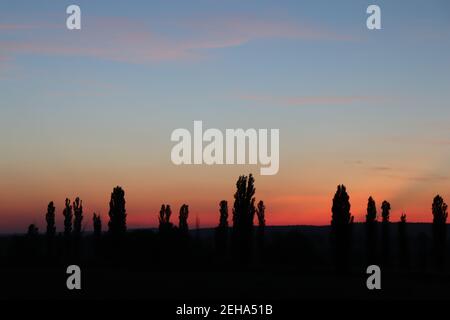 sky gloomy sunset, natural phenomena Stock Photo - Alamy