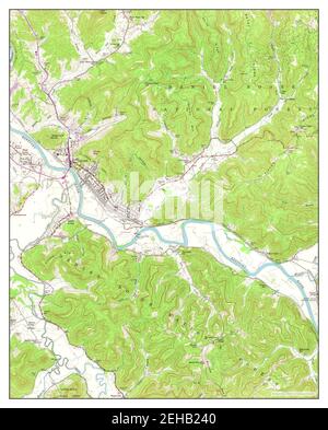 Irvine, Kentucky, map 1952, 1:24000, United States of America by ...