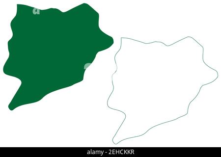 Siang district (Arunachal Pradesh State, Republic of India) map vector ...