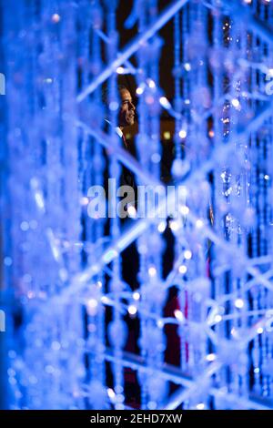 during the christmas lighting event in Madrid on Saturday, 22 November ...