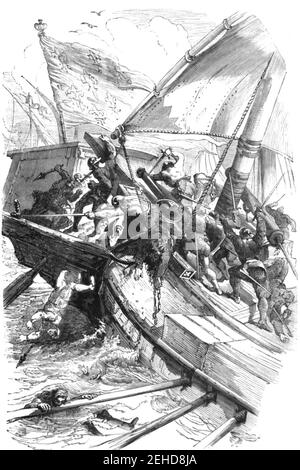 P373 The Battle of Sluys Stock Photo - Alamy