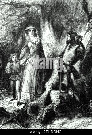Queen Margaret and the robber Stock Photo - Alamy