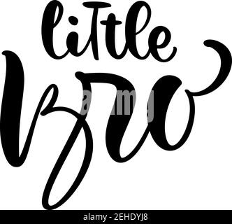 Little man vector handwritten calligraphy baby boy lettering text ...