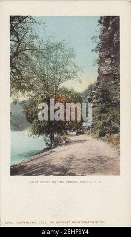 Paint Rocks, on the French Broad, North Carolina Stock Photo - Alamy