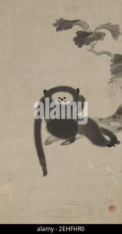 Paintings of monkeys by Kano Sansetsu Stock Photo - Alamy