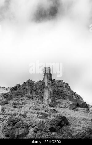 Leslie Gulch Landscape with Clouds Stock Photo - Alamy