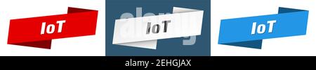 iot banner template. iot ribbon label sign Stock Vector Image & Art - Alamy